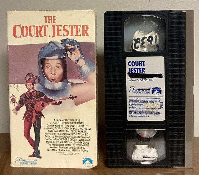 THE COURT JESTER VHS, Danny Kaye, Angela Lansbury, Basil Rathbone ...