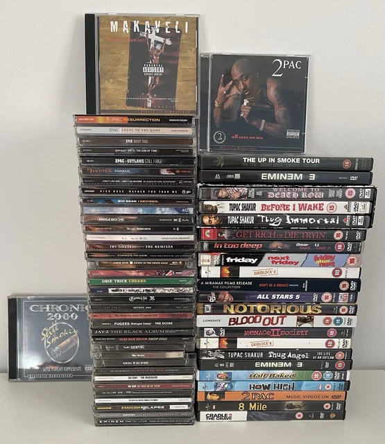 RAP/HIP HOP CD/DVD Collection 2pac, Eminem, 50 Cent, Dr Dre, Chronic ...
