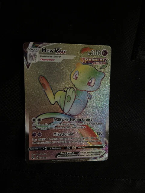 CARTE POKÉMON MEW Vmax Rainbow (Arc En Ciel) FR 268/ 264 EUR 45,00 ...