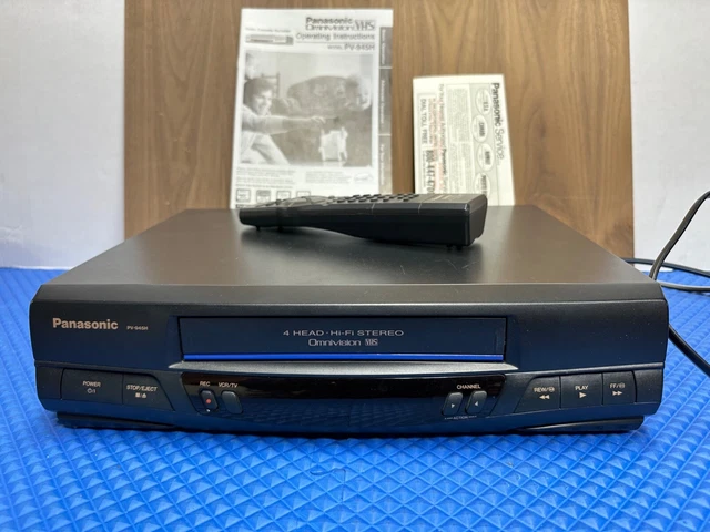 VINTAGE PANASONIC OMNIVISION Vhs Player Vcr Recorder Model Pv-945H £27. ...