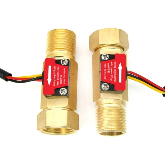 HEAVY DUTY FLOW Switch 1/2-inch Water Flowmeter Accuracy 1-25L/MIN±3 ...