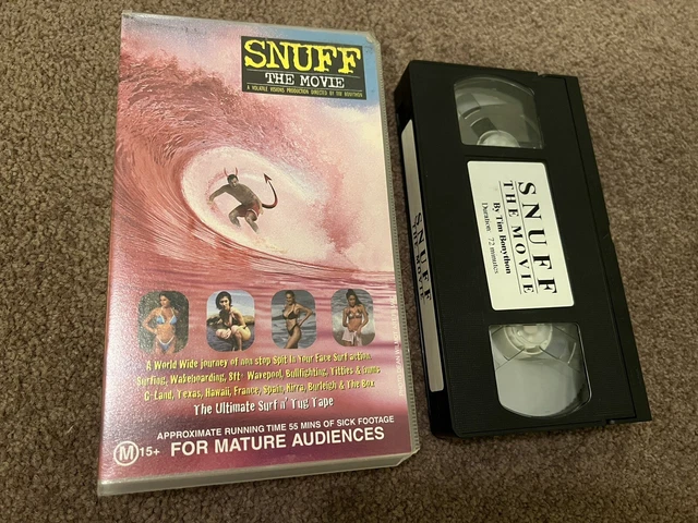 SNUFF: THE MOVIE (Tim Bonython) Surf VHS Video Tape $19.00 - PicClick AU