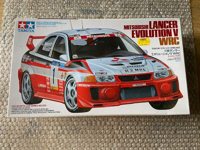 TAMIYA 1:24 SCALE Mitsubishi Lancer Evolution V WRC Model Kit Sealed ...