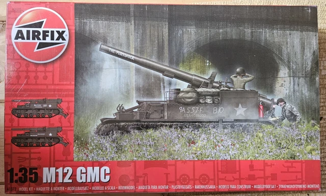 AIRFIX 1:35 SCALE - M12 GMC Model Kit A1372 £35.00 - PicClick UK