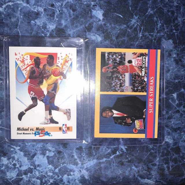 90-91 SKYBOX #333 MICHAEL Jordan vs MAGIC Johnson grands moments des ...