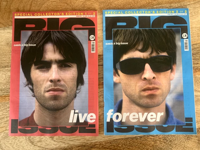 OASIS X BIG Issue magazine special collector's edition, two covers ...