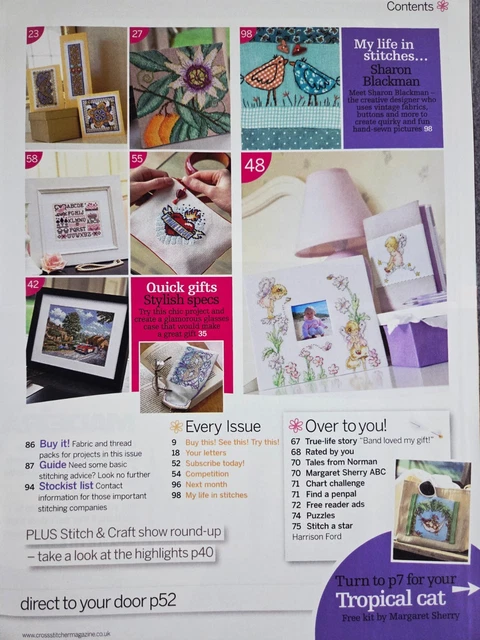 BRITAIN'S NO.1 CROSS Stitcher Magazine 201 2008 July Escape to the ...