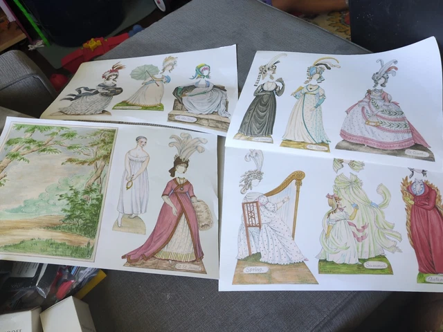 RARE ORIGINAL SIGNED John Darcy Noble PAPER DOLLS Emma A Young Lady of ...