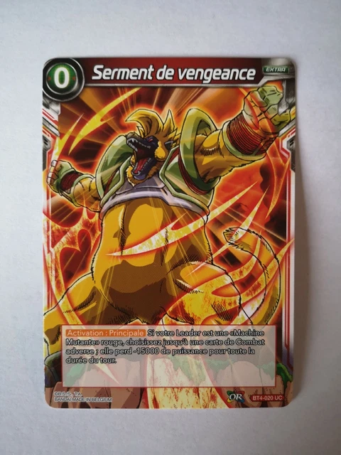 CARTE DBS BT4-020 UC colossal warfare Dragon Ball Super Card Game neuf ...