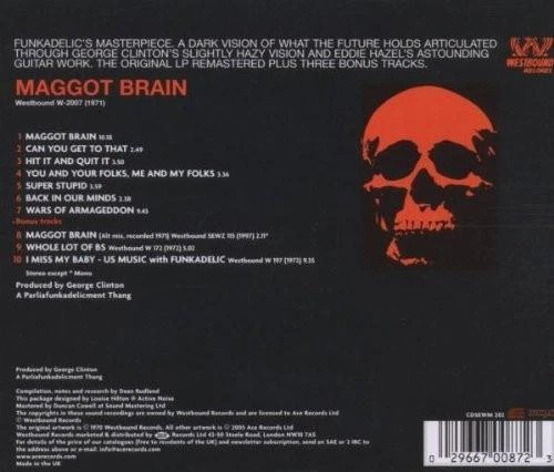 FUNKADELIC MAGGOT BRAIN - CD funk classique neuf et scellé + bonus (en ...