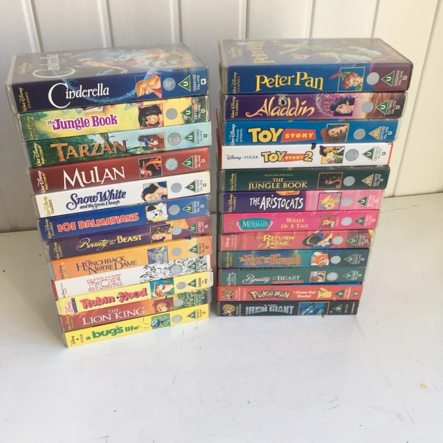 DISNEY & CHILDRENS VHS Video Bundle Classics Cinderella Peter Pan x24 ...