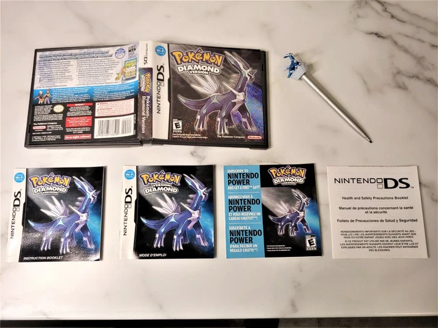 POKÉMON: DIAMOND VERSION DS Case, Manuals, and Dialga Preorder Bonus DS ...