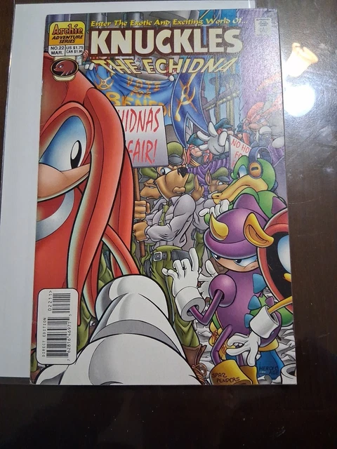 KNUCKLES THE ECHIDNA #22 ARCHIE Sonic The Hedgehog COMICS 1999 Sega £7. ...