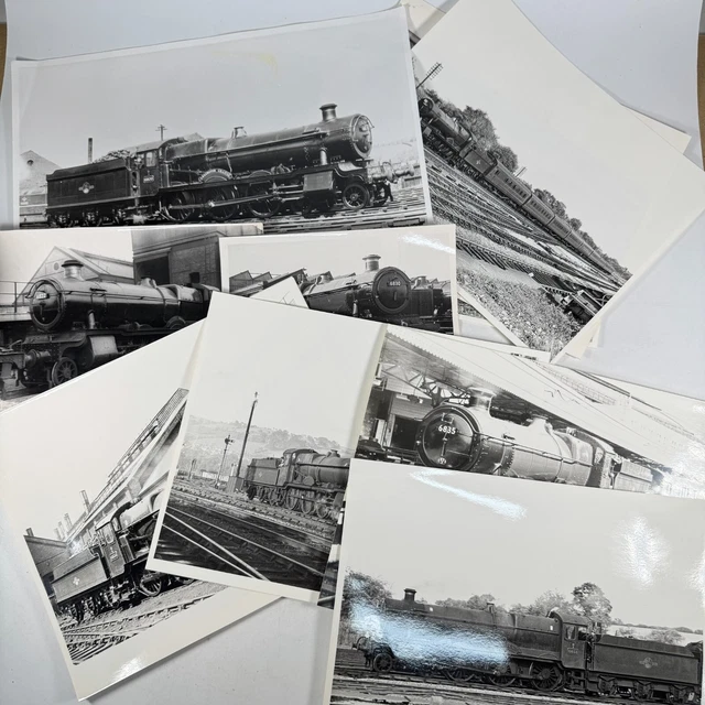 12X PHOTOS 68XX 6800 Grange Class GWR Steam Train Locomotives Great ...