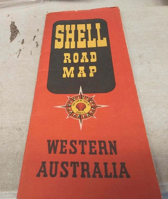 1950S SHELL OIL Co. ROAD Map Of Western Australia $19.95 - PicClick AU