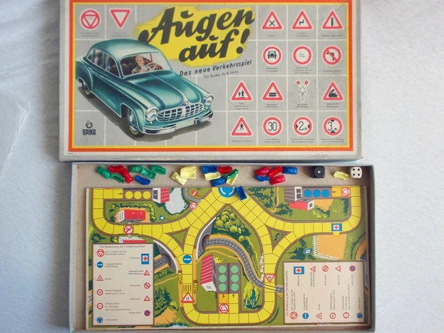 DREI ALTE SCHÖNE DDR SPIELE AUTORENNEN FEUERWEHR TATRA SKODA etc. EUR ...