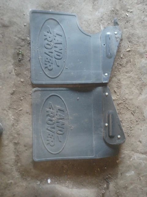 LAND ROVER DEFENDER 90 Pair Mud Flap TD5 TDCI Puma Also TDI & Earlier £ ...
