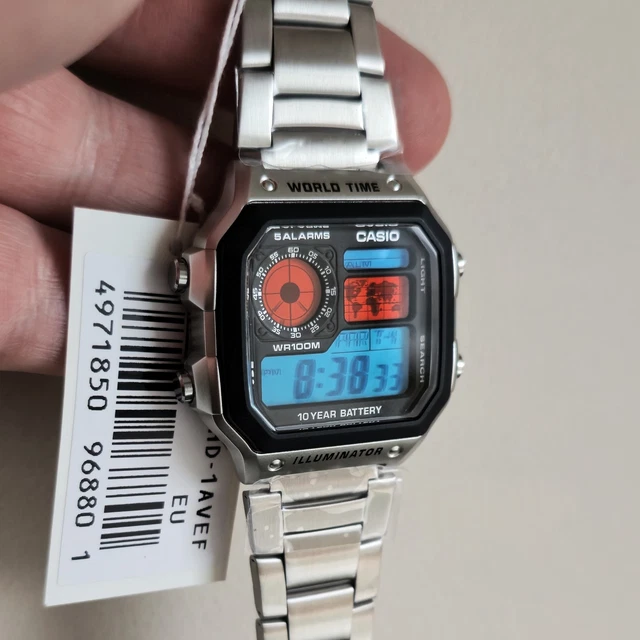 CASIO AE-1200WHD ROYALE World Time ILLUMINATOR Watch - New - Boxed ...