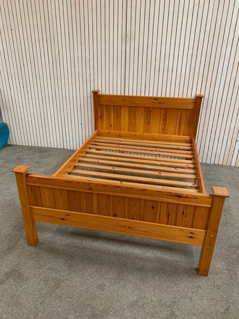 HANDEMADE PINE DOUBLE Bed FrameH97cm W141cm D202cm. £94.32 - PicClick UK