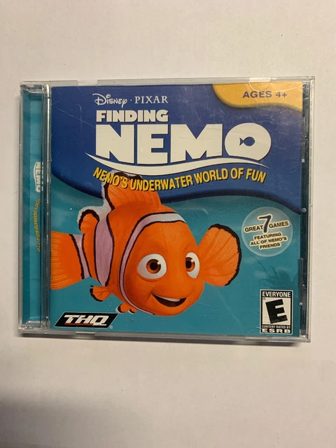 DISNEY PIXAR FINDING Nemo Underwater World Fun PC/Mac CD-ROM 03 disk ...