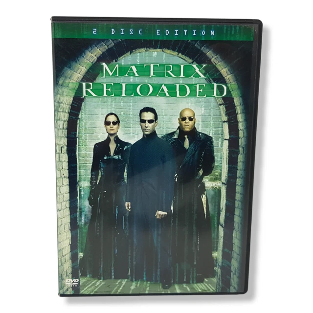 MATRIX RELOADED DVD 2 Disc Keanu Reeves Hugo Weaving Laurence Fishburne ...