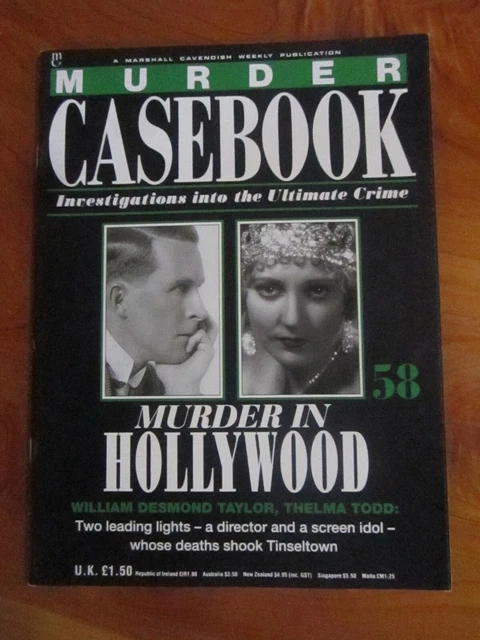 MAGAZINE MURDER CASEBOOK Murder In Hollywood No. 58 Great ** Must See ...
