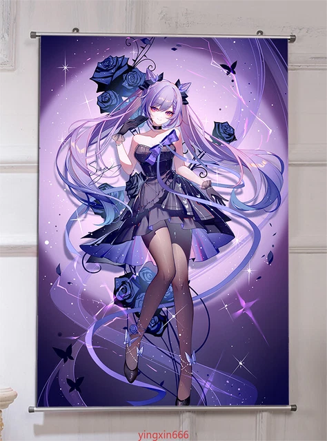 GENSHIN IMPACT KEQING Anime Home Decor Poster 60*90cm Wall Scroll Gift ...
