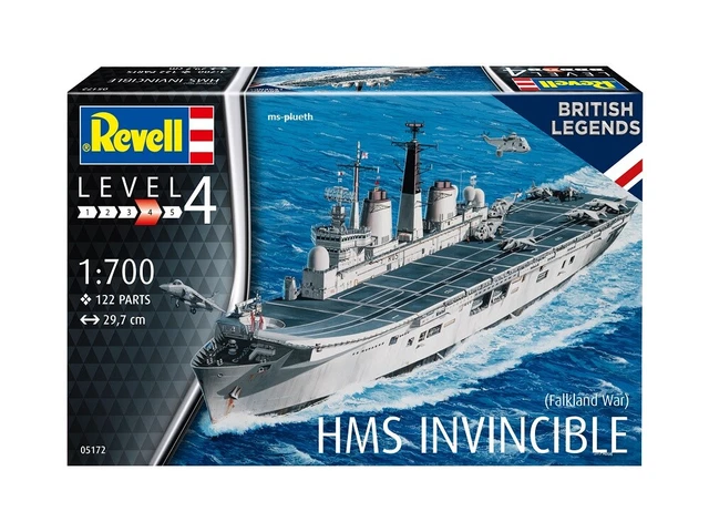 REVELL 05172 - 1/700 Hms Invincible - Falkland War - New £24.42 ...