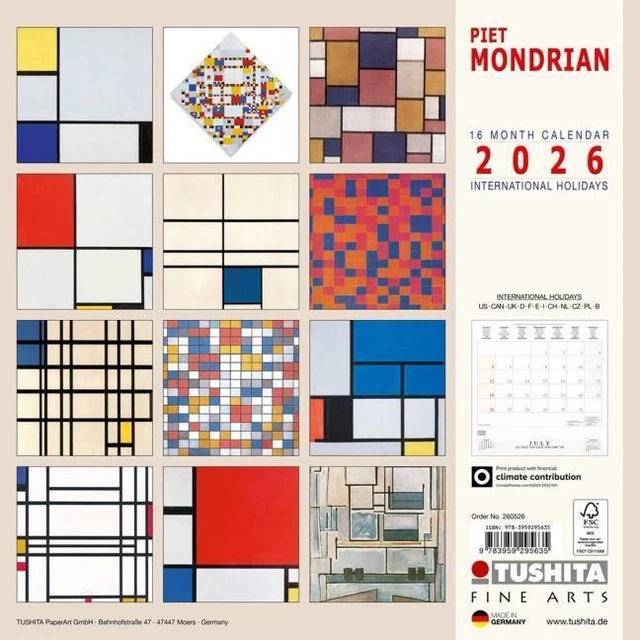 PIET MONDRIAN 2026 EUR 14,95 - PicClick DE