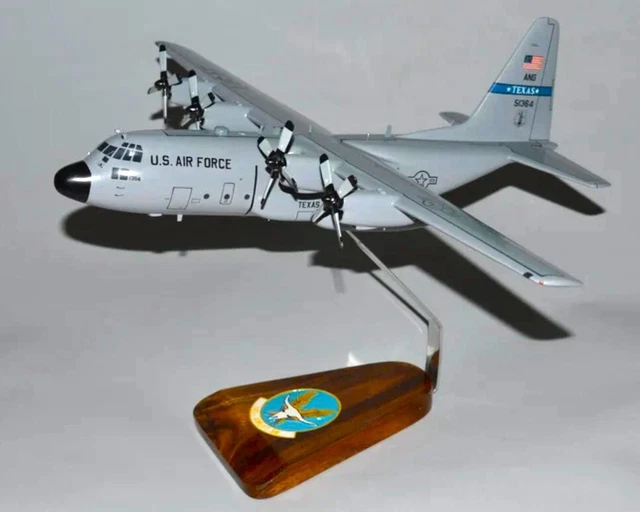 USAF LOCKHEED MARTIN C-130 Hercules Texas ANG Desk Top Model 1/72 SC ...