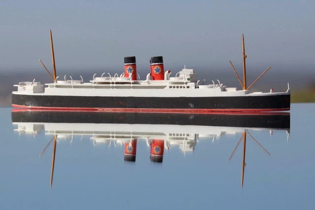 BLUE STAR LINE Ss Arandora Bassett Lowke Waterline Model Ship C-1930'S ...