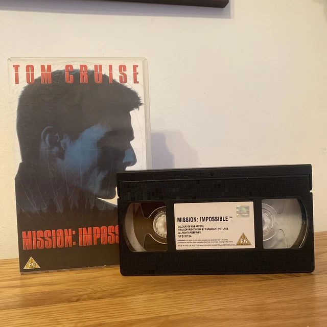 MISSION: IMPOSSIBLE (1996) Big Box Ex-Rental VHS Tape Tom Cruise Action ...