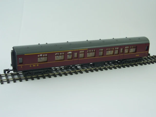 LIMA O GAUGE 1st Class Corridor Composite Coach in LMS Maroon Livery No ...