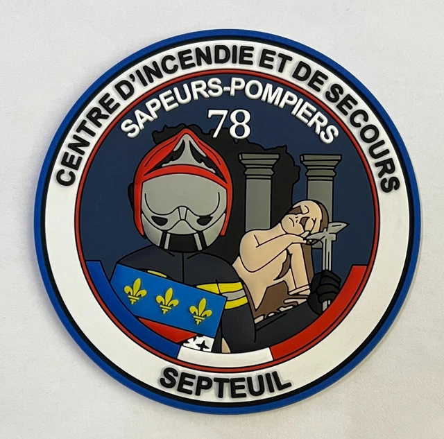ÉCUSSON POMPIER SECURITE civile sdis pompiers SEPTEUIL SDIS 78 EUR 10 ...