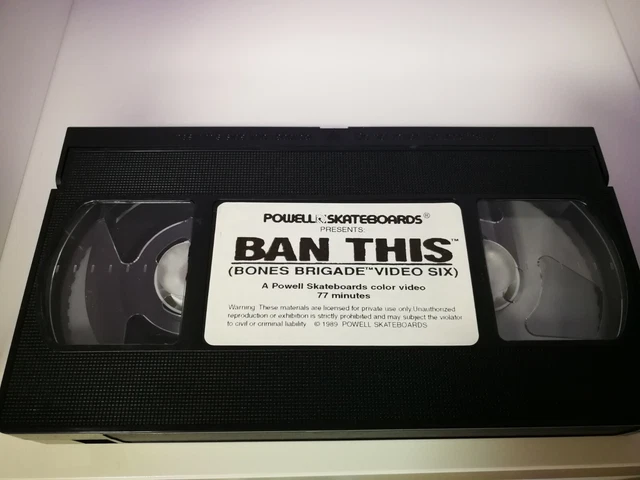 VINTAGE BAN THIS Powell Peralta VHS Tape 1988 Classic Skateboarding ...