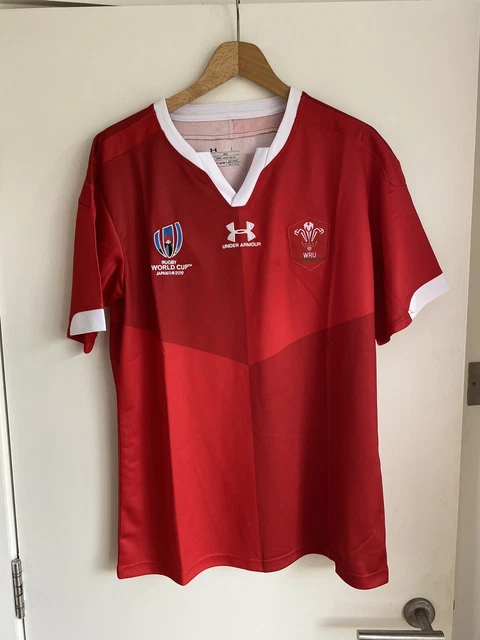 WALES UNDER ARMOUR Rugby Shirt Jersey 2019 Japan World Cup Good L ...