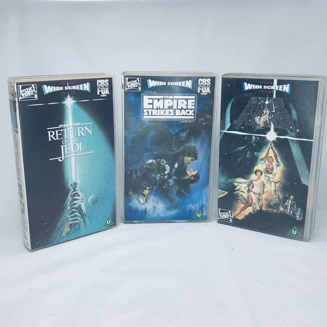 STAR WARS ORIGINAL Trilogy VHS Bundle - Empire Strikes Back & Return of ...