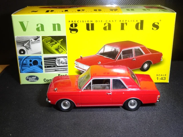 VERY RARE 1/43 Corgi Vanguards Ford Cortina Mk2 Super Dragoon Red £1.16 ...