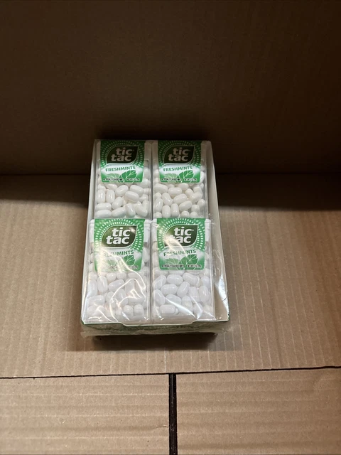 TIC TAC FRESH Breath Mints 12pk, Freshmint Hard Candy Mints , EXP 07/25 ...