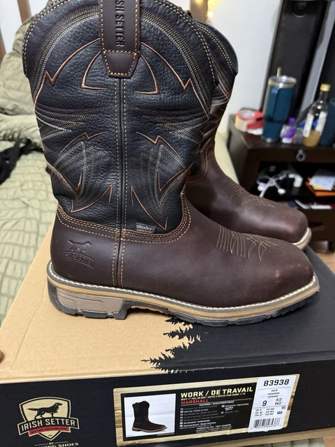 RED WING IRISH Setter Marshall Work Boots Men, Size 9 Leather £79.85 ...