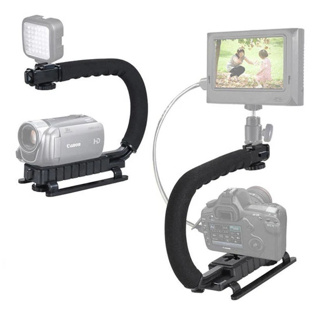 C U FORM Griff Flash Bracket Stabilizer Handheld fr DSLR Kamera Video DV EUR 23,79 - PicClick DE