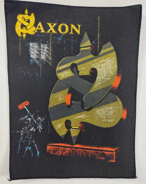 SAXON 80S BACKPATCH vintage iron maiden Ozzy Osbourne warlock patch ...