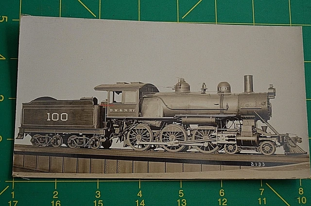 CARTE DES CONSTRUCTEURS de locomotives de train Duluth Missabe & Northern 100 Baldwin Works ...