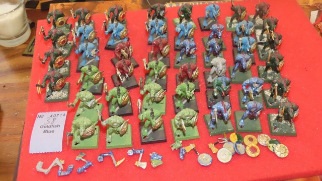 GAMES WORKSHOP WARHAMMER Lizardmen Saurus Warriors 1st 2nd Edition Army ...