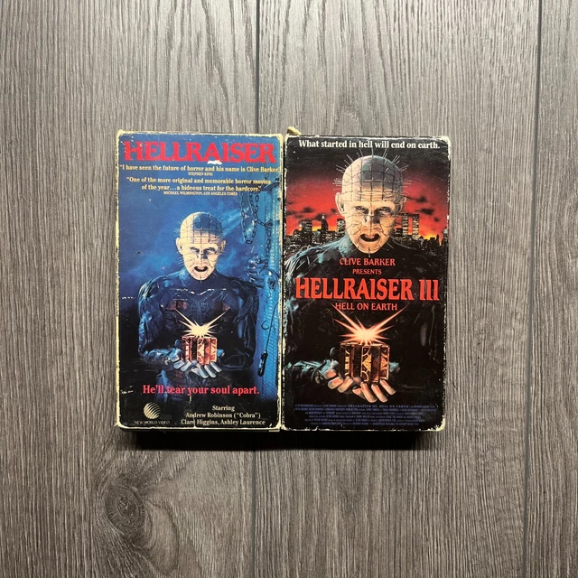 VINTAGE HORROR VHS Lot Hellraiser 1 & 3 1987 1992 Rare Original Scary $24.94 - PicClick CA