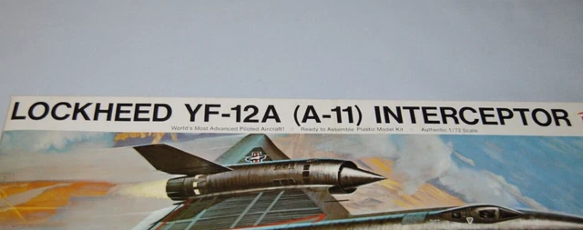 VINTAGE, REVELL, LOCKHEED YF-12A (A-11) Interceptor, Plastic, 1:72 ...
