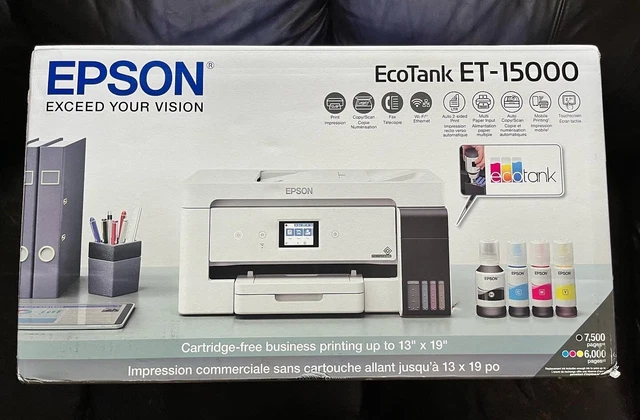 EPSON ECOTANK ET-15000 Wireless Color All-in-One Supertank Printer with ...