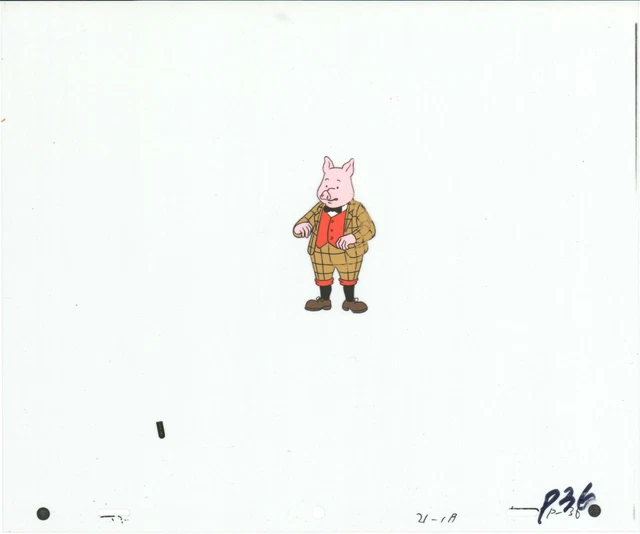 RUPERT BEAR PODGY Pig Production Animation Cel Nelvana Tourtel 1990s ...