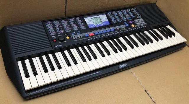 YAMAHA PSR-190 PORTATONE ELECTRONIC KEYBOARD 61-Key AWM 100 Tones DC10 ...