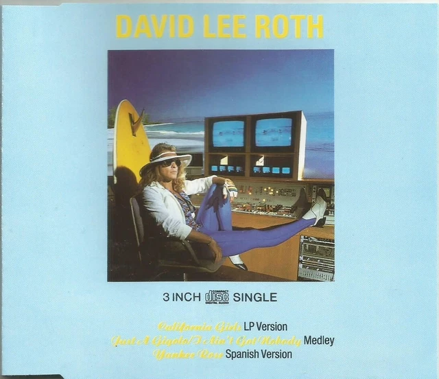 DAVID LEE ROTH - California Girls 1988 Warner Bros 3 pouces CD single ...